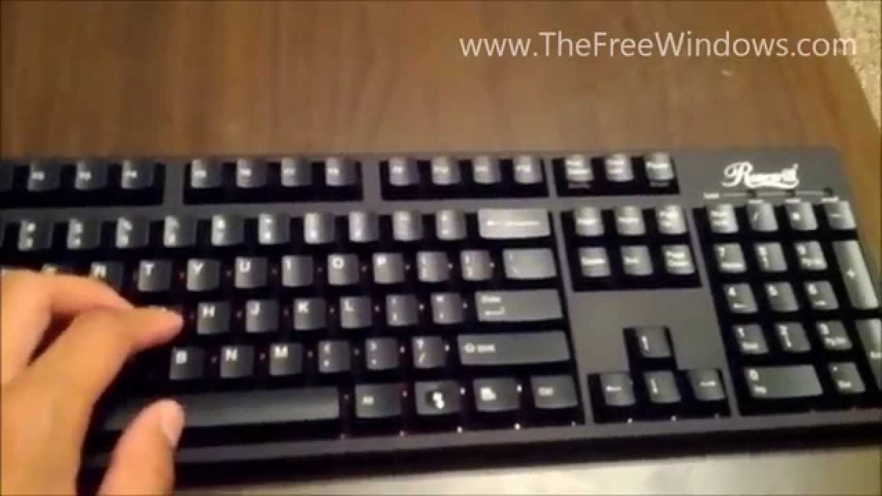 Cherry Blue Rosewill RK 9000 Mechanical Keyboard Review - YouTube