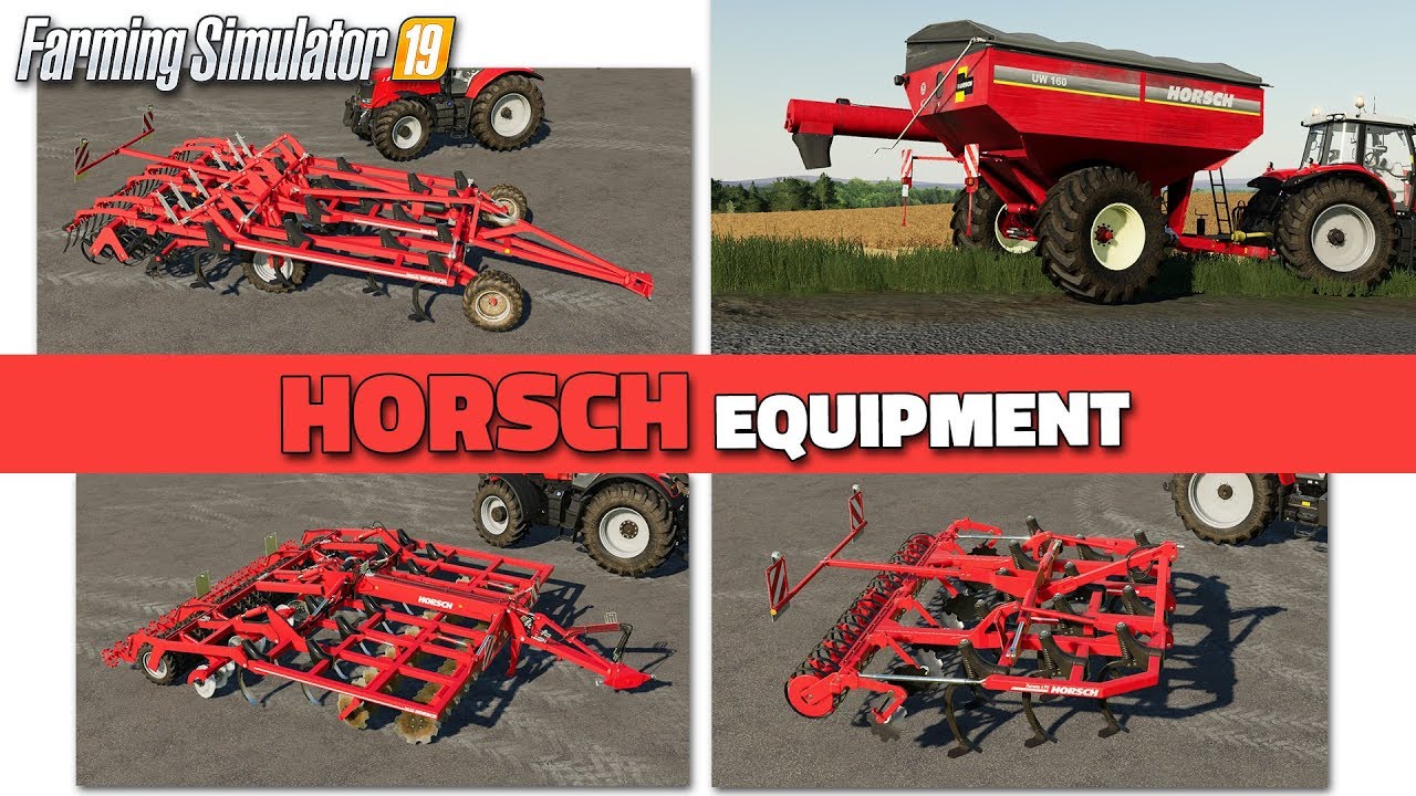 FS19 | HORSCH Equipment Mods (2020-03-28) - review - YouTube