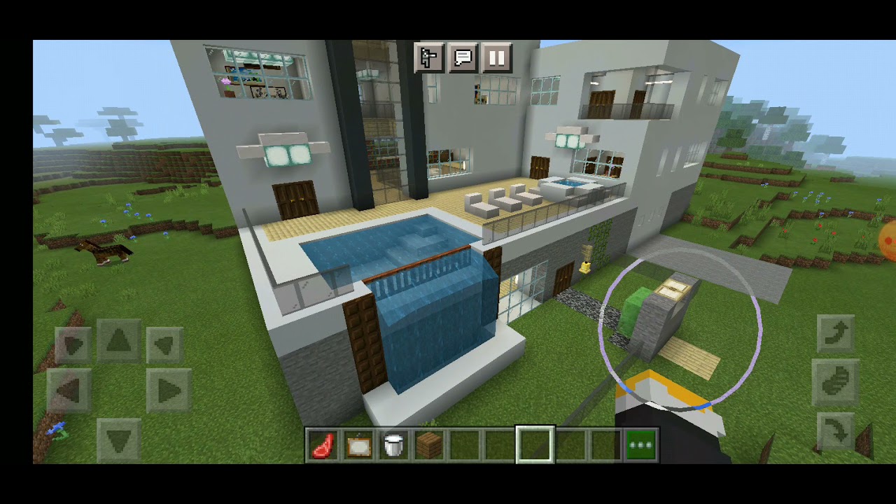 showcase of my blocky house.. Minecraft- - YouTube