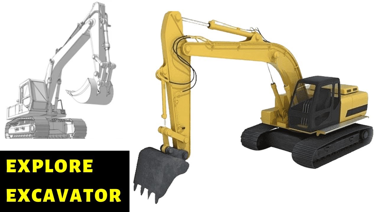 Learn Excavator Digger Bucket at Work on Site (a closer detailed ...