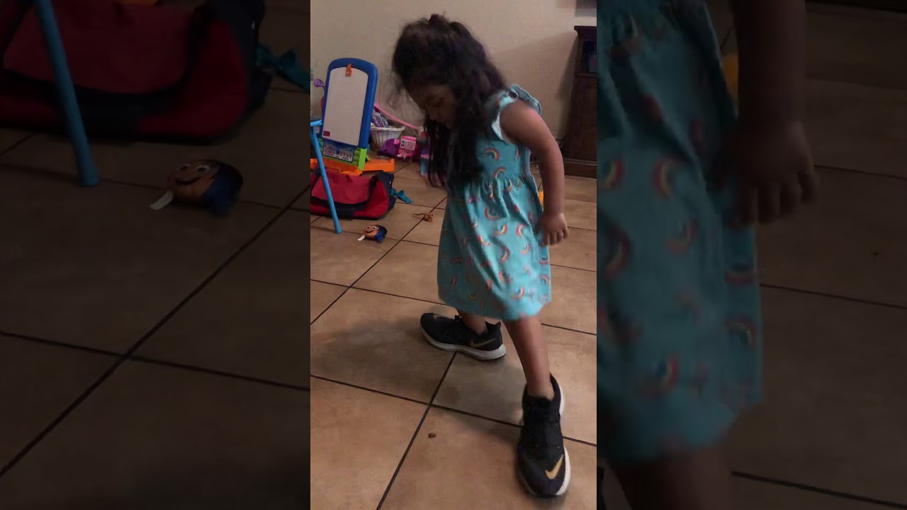 Jade stepping on a bug. - YouTube