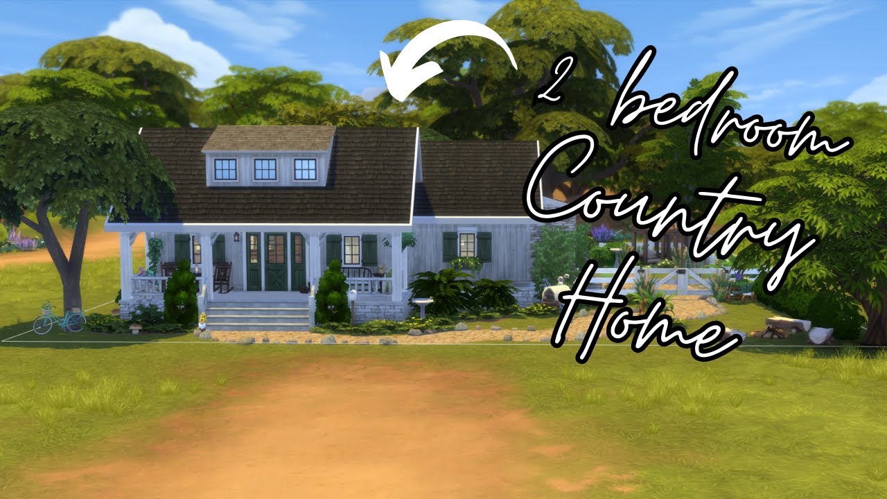 Country Style Home | Sims 4 Speed Build - YouTube