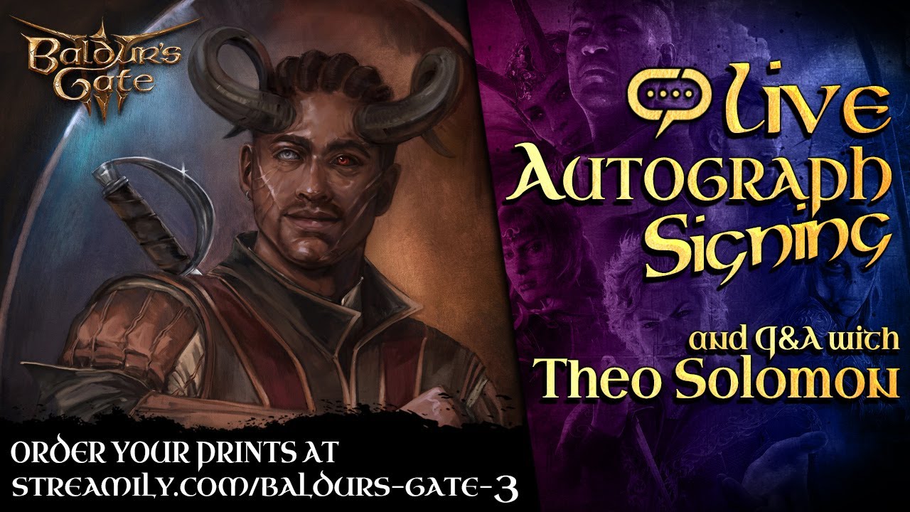 Theo Solomon | Baldurs Gate 3 | Q&A and Autographs (03-06-24) - YouTube