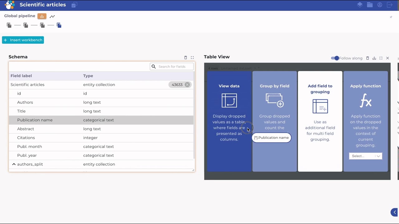 Dcipher Tutorial - Grouping by field Table view - YouTube