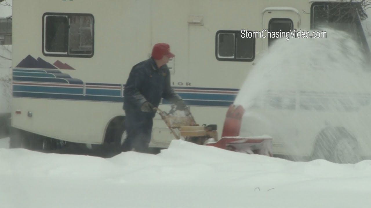 Adams, NY Lake Effect Snow Storm Slams The Region - 1/11/2016 - YouTube