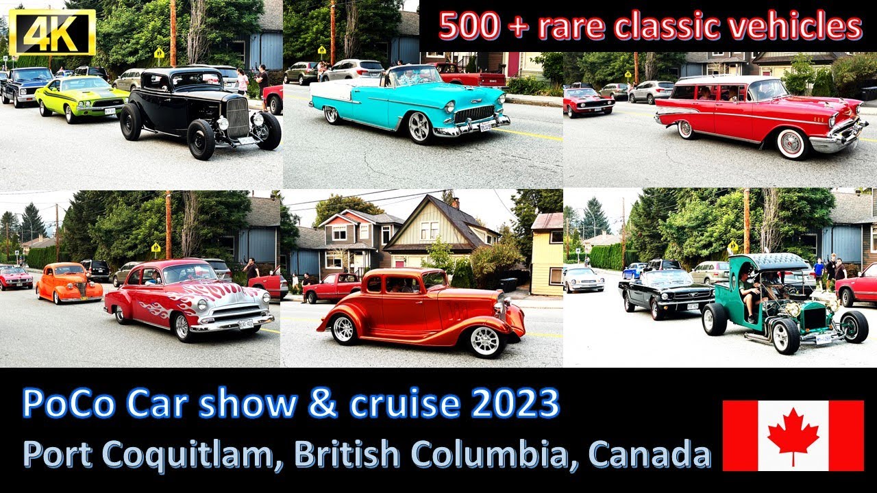 PoCo Car show & cruise Canada 2023| 500+ classical cars| Port Coquitlam ...