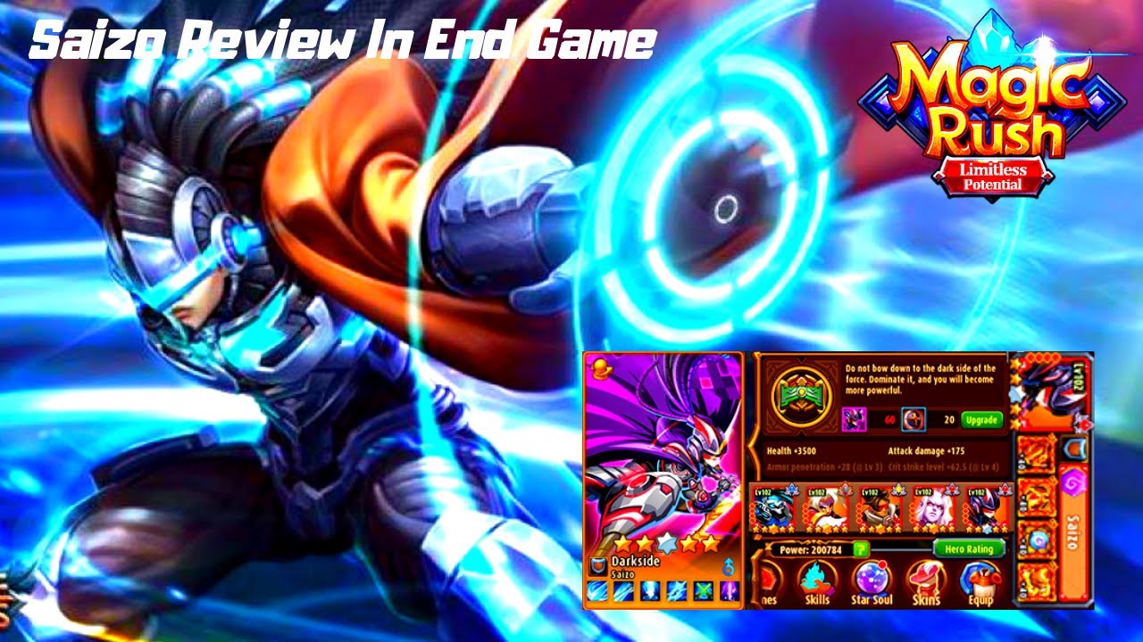 Magic Rush : Saizo Review In End Game - YouTube
