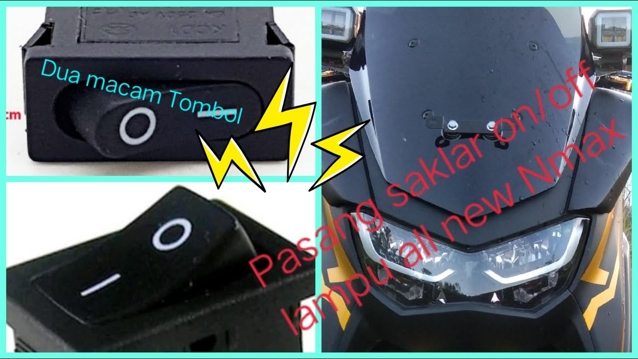 Cara pasang saklar on off lampu All new Nmax - YouTube