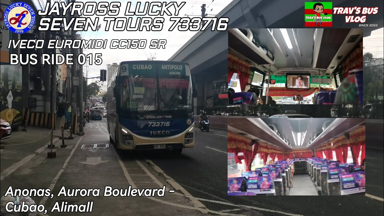BUS RIDE 015 | JAYROSS LUCKY SEVEN TOURS 733716 - YouTube