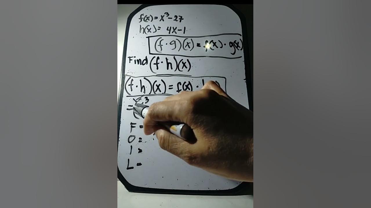 (Product) The 3rd performing Operations on Functions - YouTube