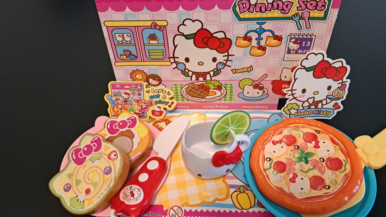 Satisfying Unboxing Hello Kitty Dinner Set |ASMR - YouTube