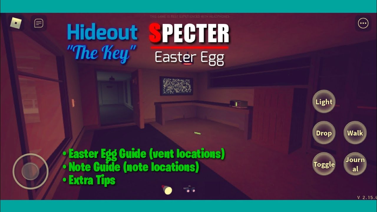 Hideout - "The Key" (Easter Egg Guide) | Roblox: Specter (2.15) - YouTube