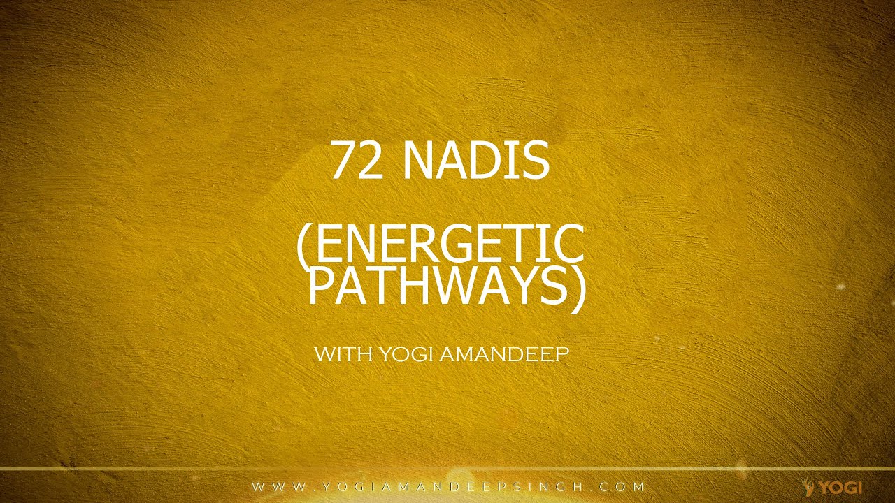 72 Nadis (Energetic Pathways)- Yogi Amandeep Singh - YouTube