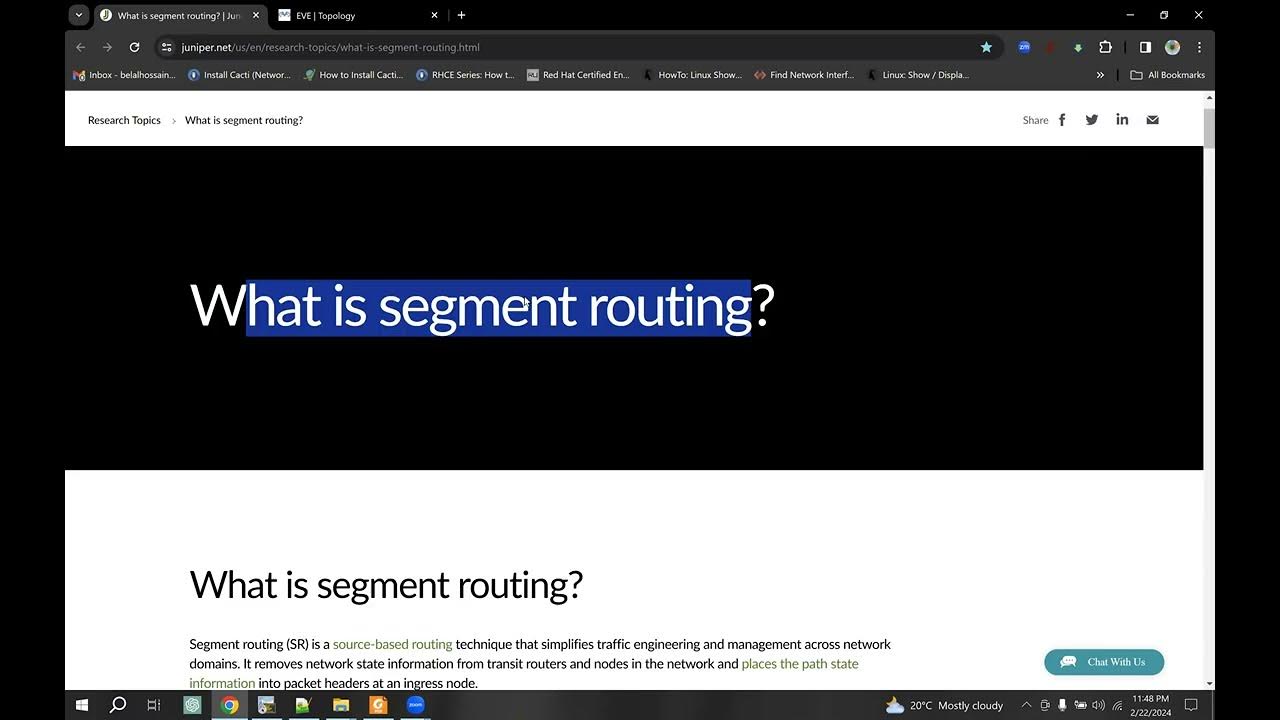 Advanced Juniper Training- Segment Routing -Part1 - YouTube