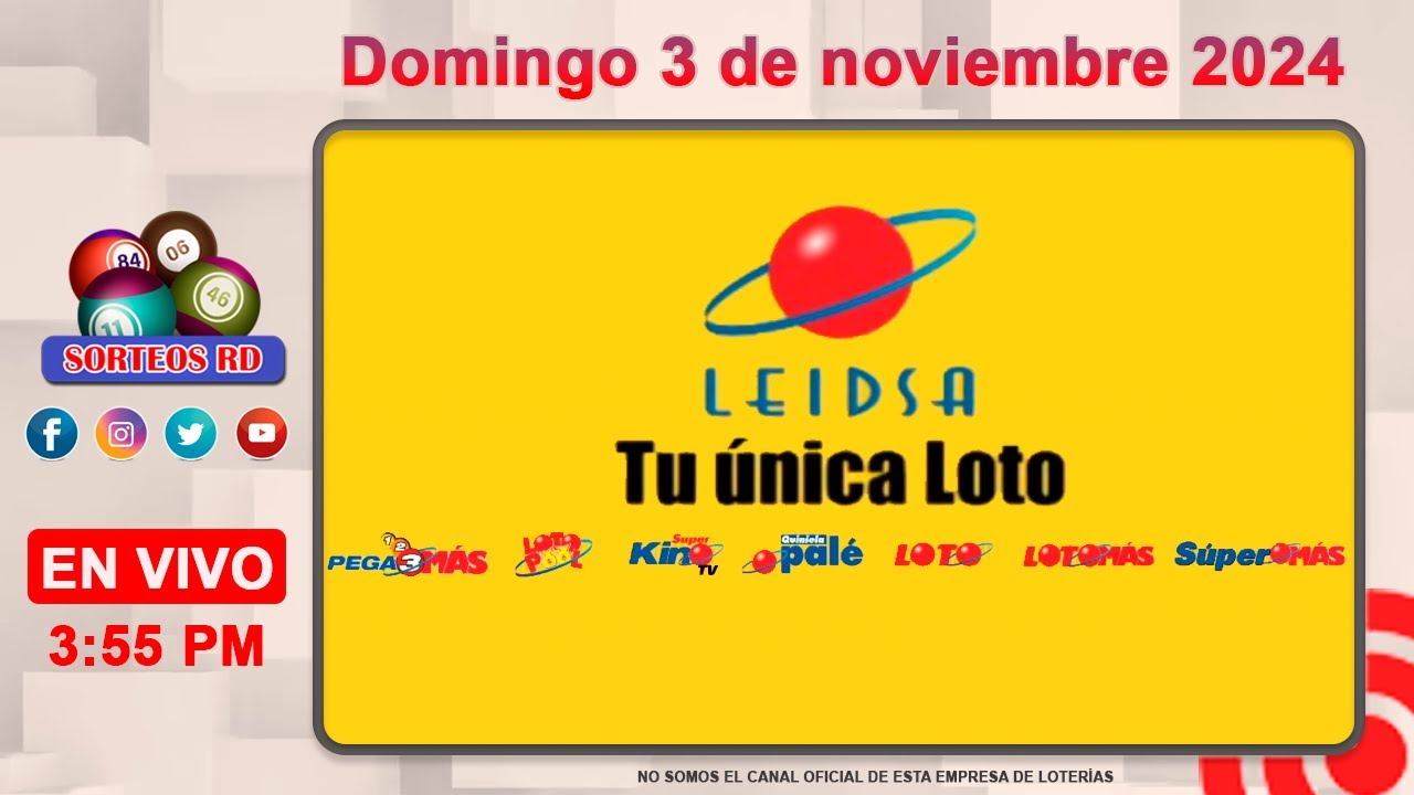 LEIDSA y Anguilla Lottery EN VIVO 📺│Domingo 3 de noviembre de 2024- 3: ...