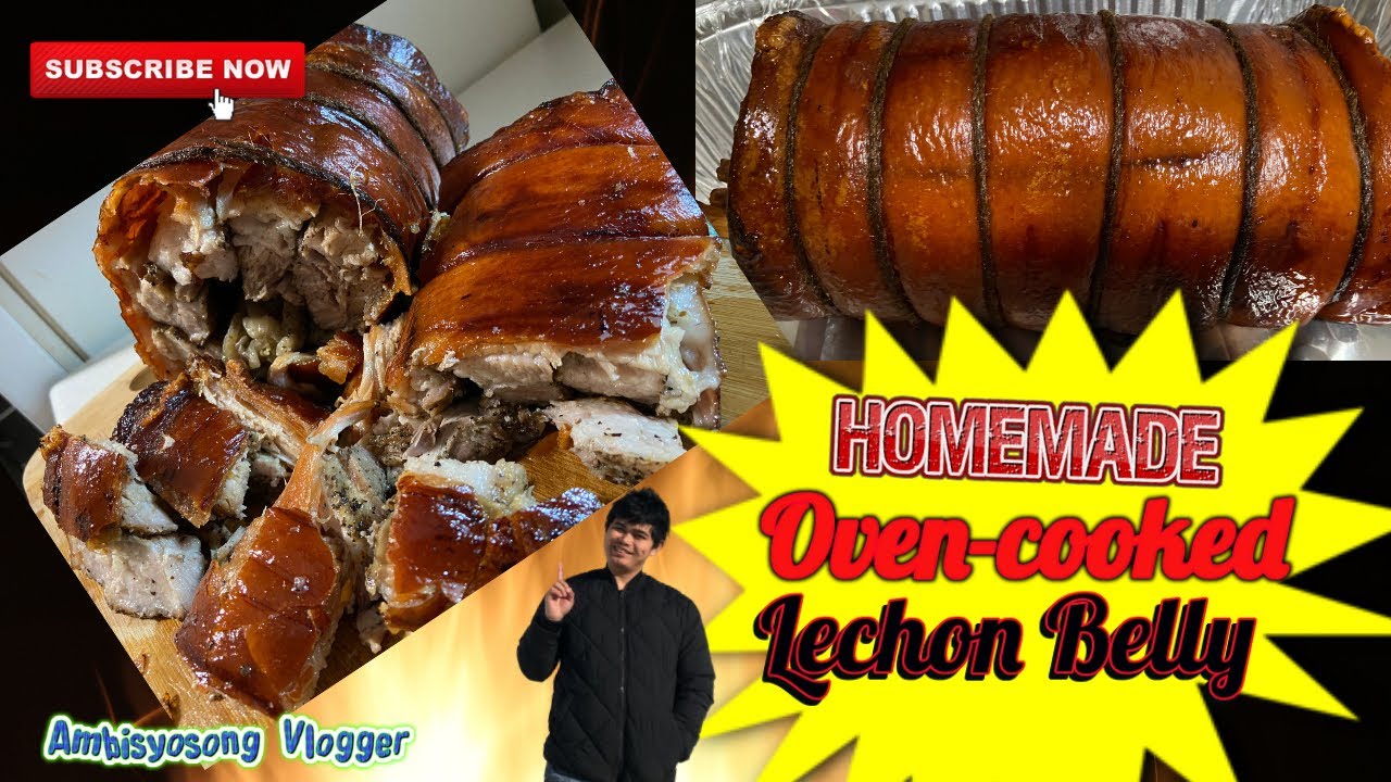 HOMEMADE OVEN-COOKED LECHON BELLY I AMBISYOSONG VLOGGER - YouTube