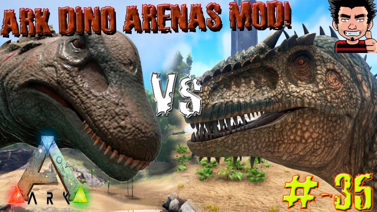 ARK Survival Evolved Titanosaur MOD vs Giganotosaurus MOD Batalla ...