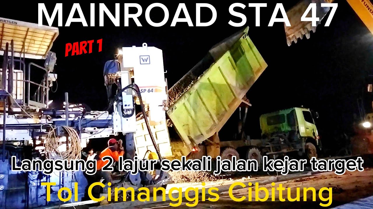 UPDATE!!! Mainroad Dekat Overpass Gandamekar Sudah Mulai di Rigid Pavement Sisi Kanan (R1 Dan R3 ...