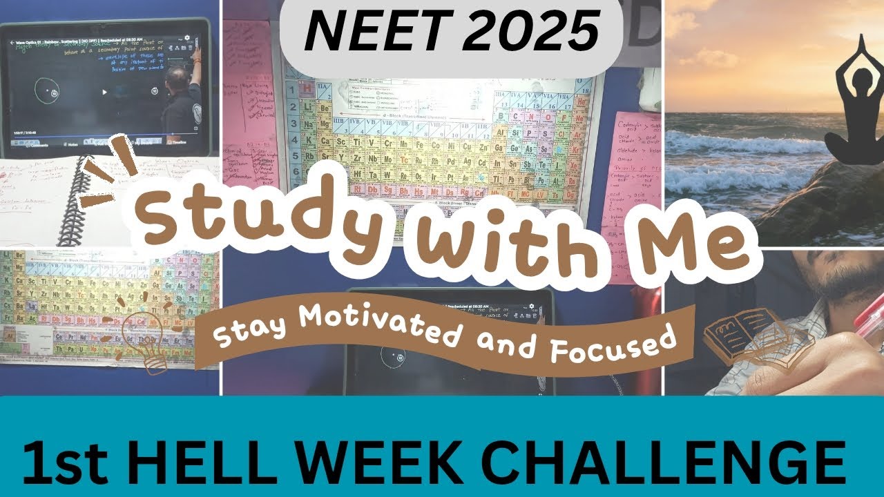 HELL WEEK CHALLENGE FOR NEET 2025 I SAVAN SINGH I A PRODUCTIVE DAY IN ...