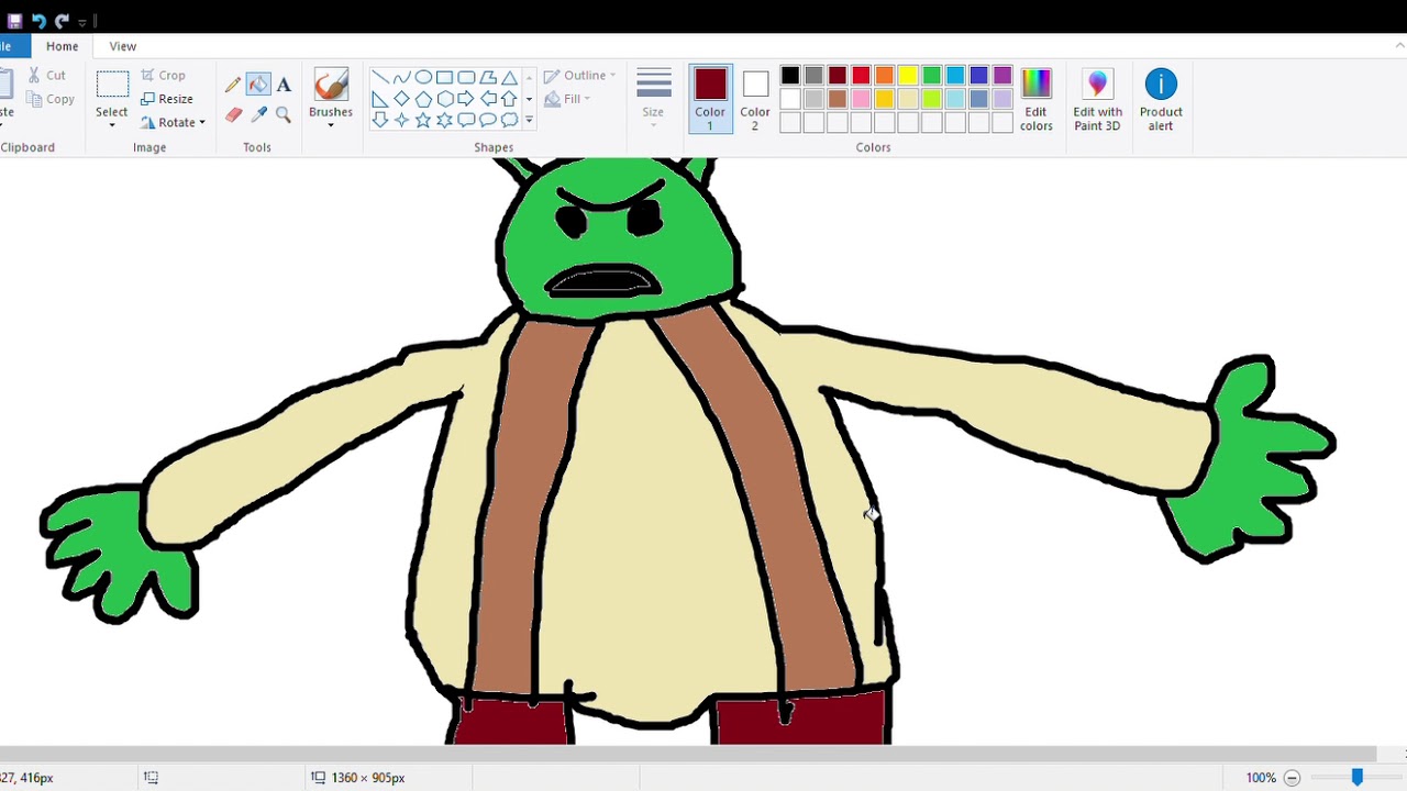 MS PAINT GAMEPLAY EPIC DRAWING SKILLS - YouTube