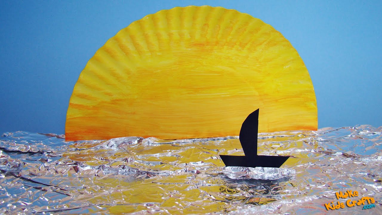 Sunset crafts for preschoolers | Sea activities for preschoolers - YouTube