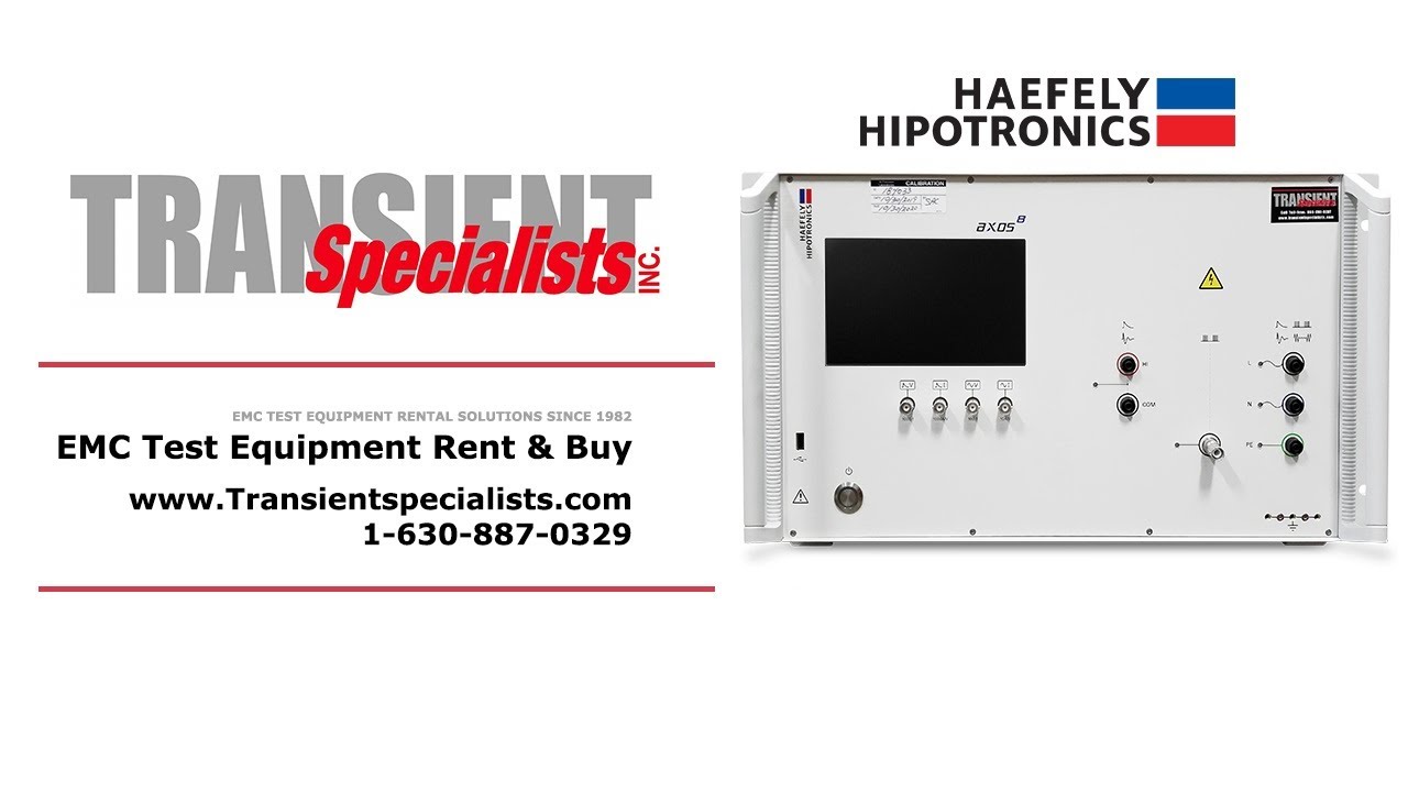 AXOS 8 - Haefely Multifunction Generator (Capabilities, Setup ...