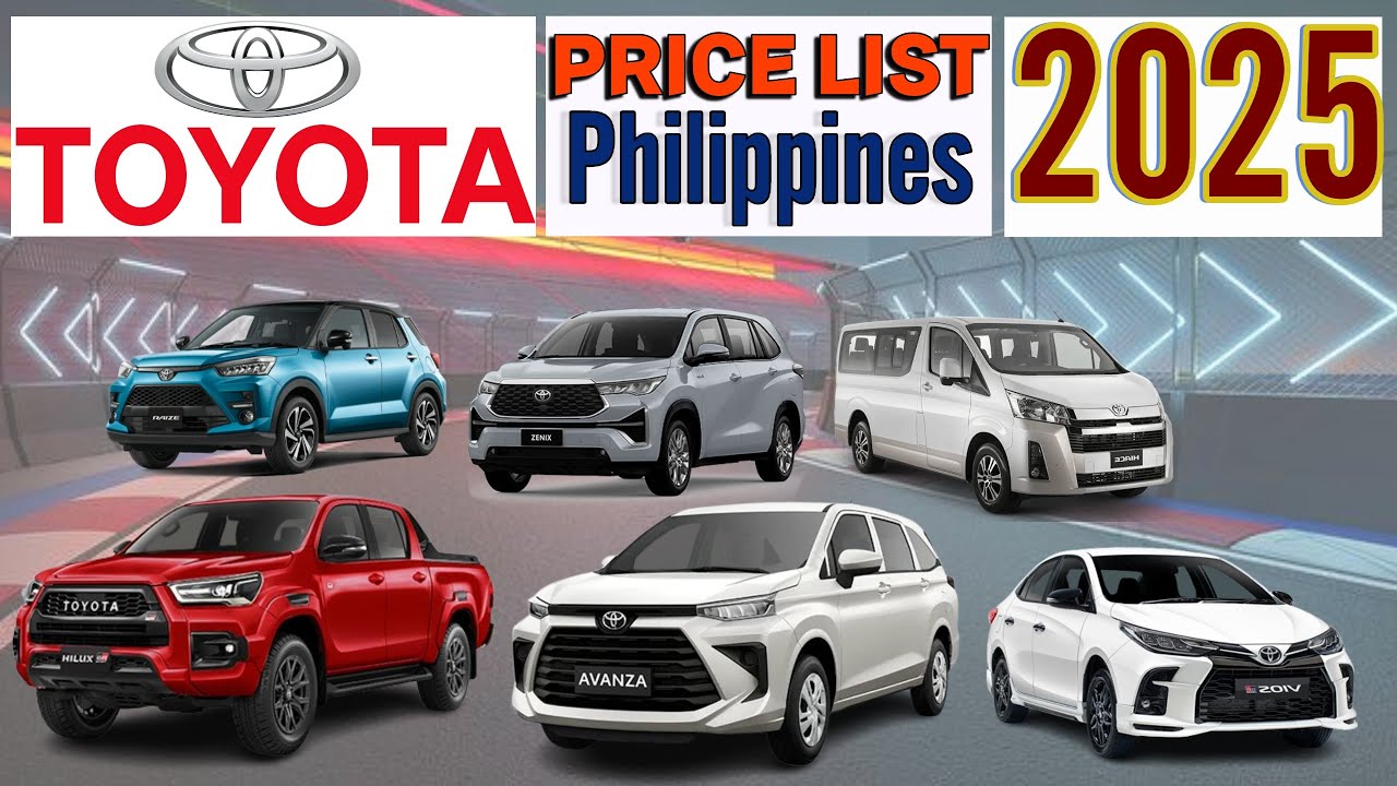 Toyota Price List in Philippines 2025 - YouTube