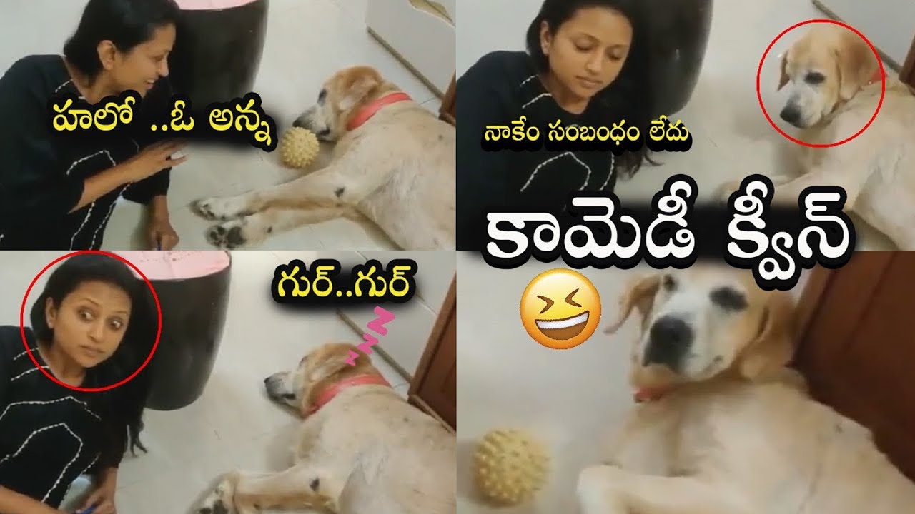 Anchor Suma Ultimate Fun With Her Dog || Anchor Suma Dog || KOKORAKO TV ...