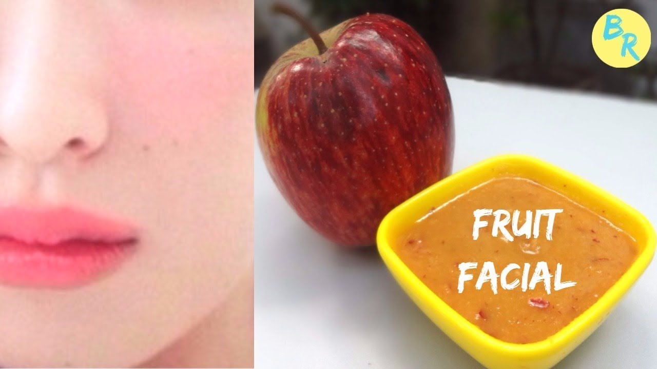 Apple Face Pack ! Fruit Facial At Home ! फ्रूट फेशियल Get Glowing Skin ...