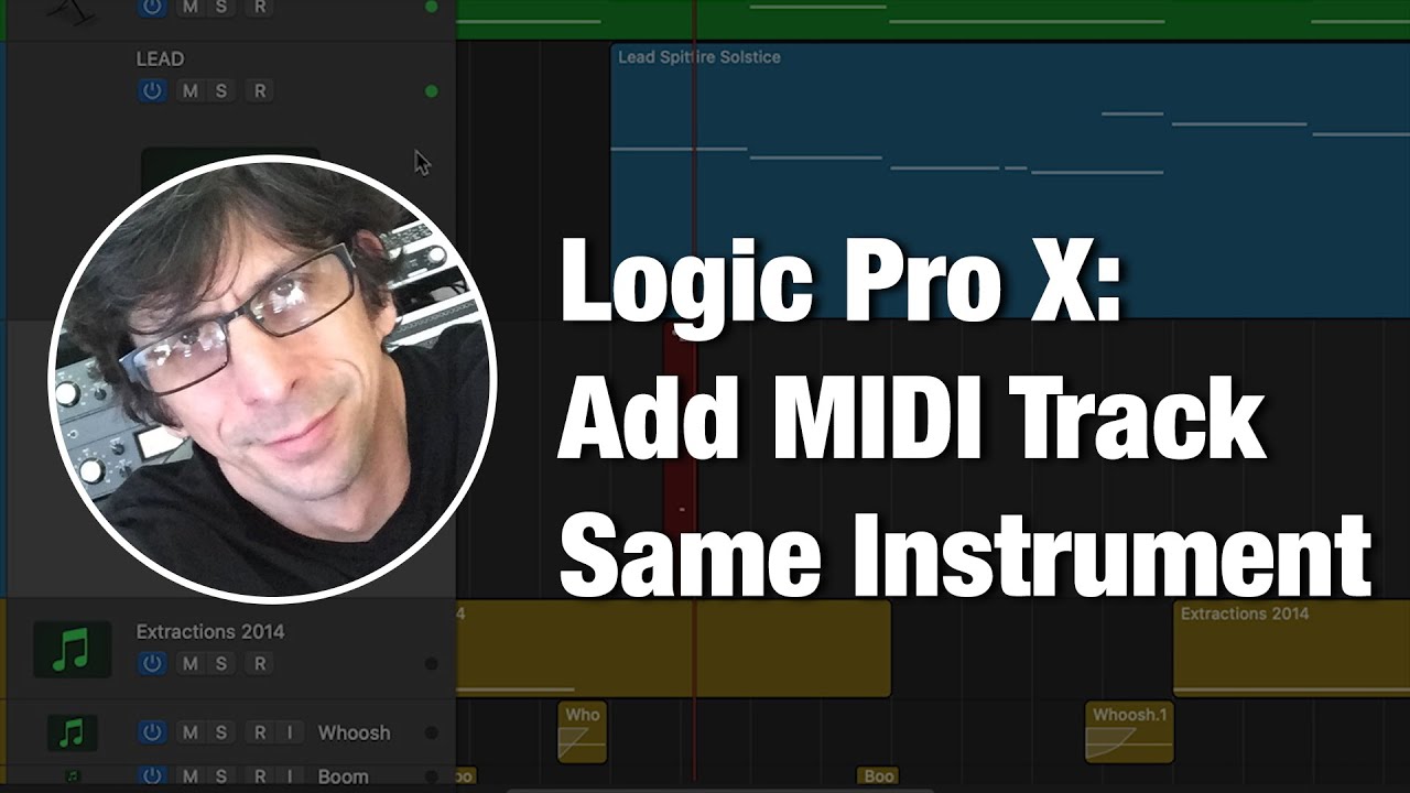 Logic Pro X: Add MIDI Track Same Instrument ^⇧+RETURN - YouTube