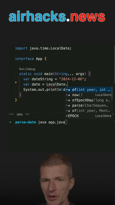 How To Parse A Date Java Shorts Coding Airhacks Youtube