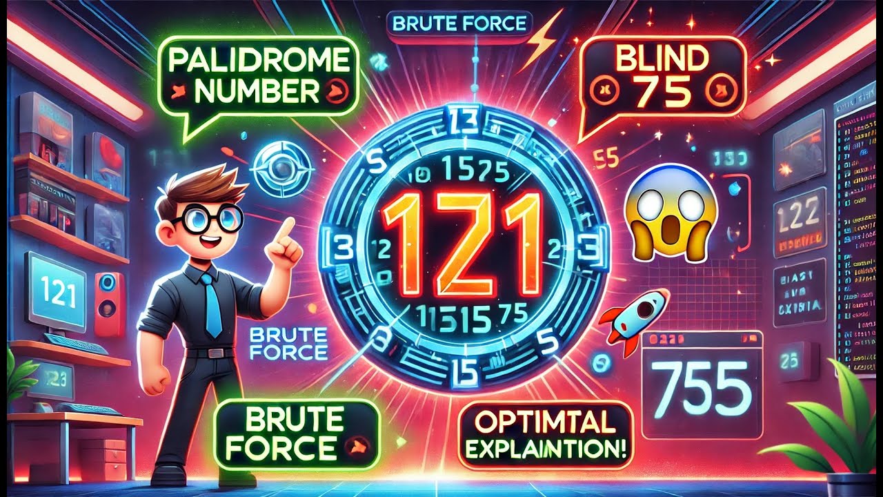Palindrome Number | Blind 75 | Easy & Optimal Explanation - YouTube