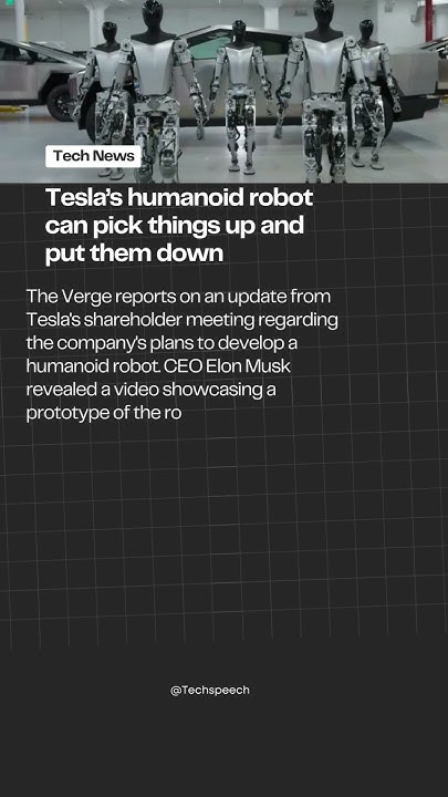 Tesla’s humanoid robot can pick things up and put them down - YouTube