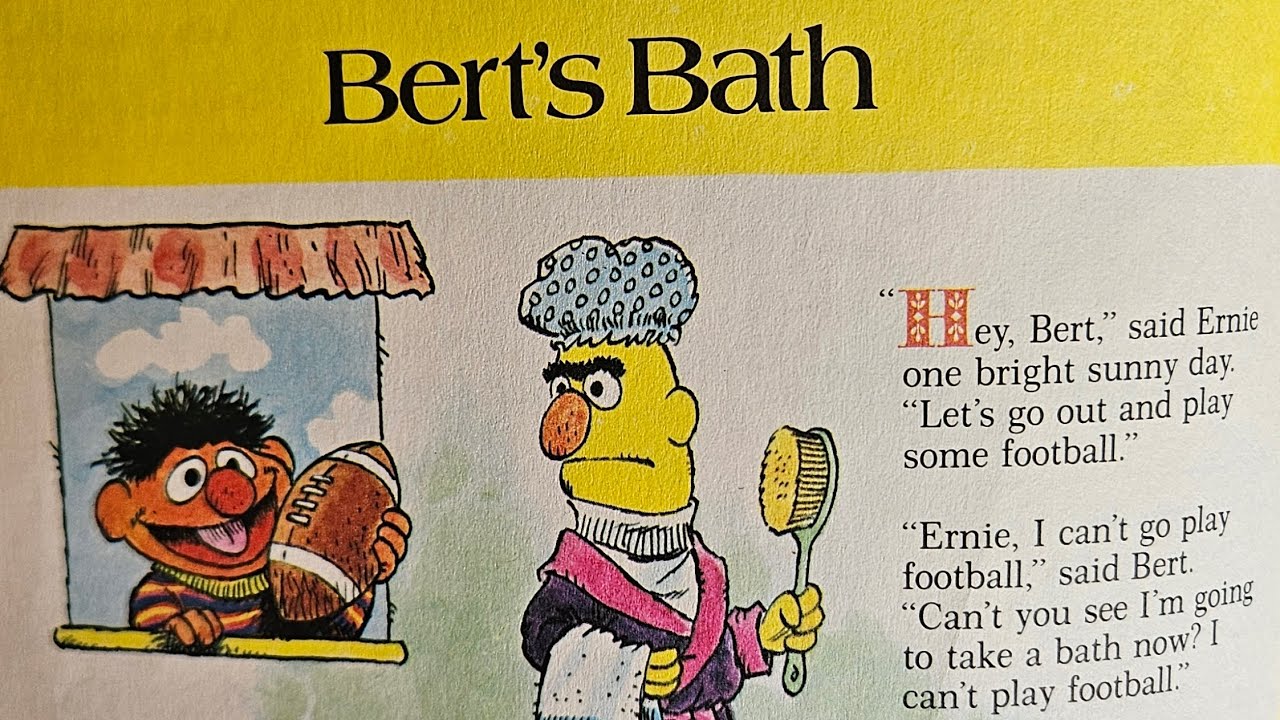 Read With Me! A Shirt Story. Seseme Street. Bert's Bath. - YouTube