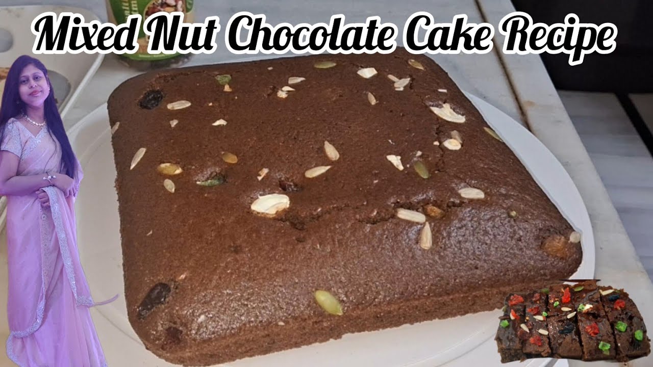 Cocoa Nutty Delight Cake🎂/Mixed Nut Chocolate Cake Recipe/Mona ...