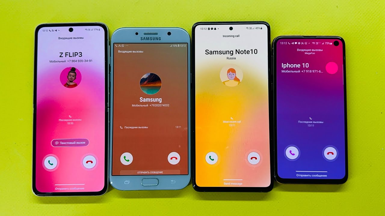 Samsung Incoming Call | Samsung Note 10 Life/Samsung A7/Samsung Z Flip3 ...