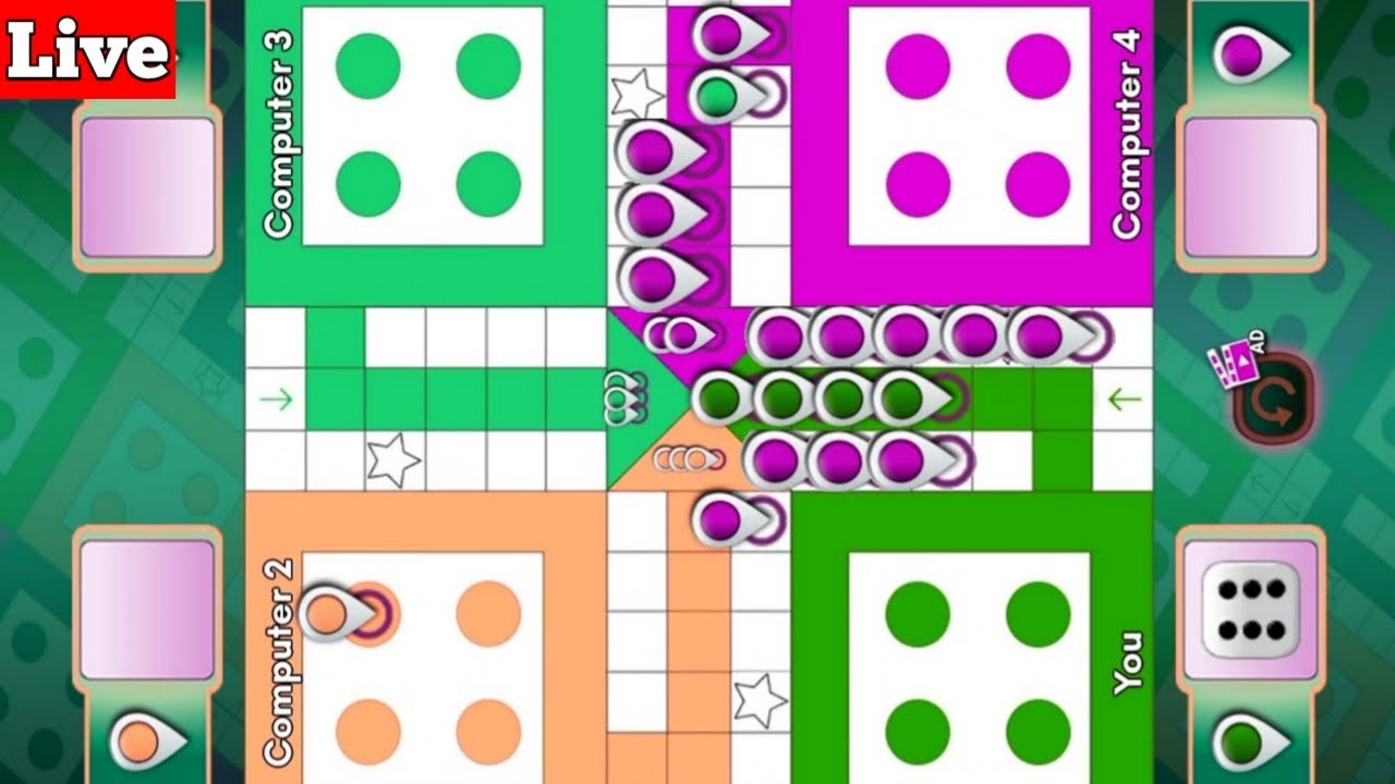 Live - Ludo King 4 Player Match | Ludo King🔥gameplay🔥 Ludo Game With ...