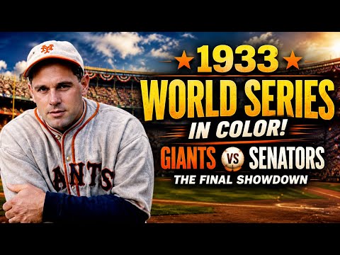 1933 World Series Footage ⚾️⭐️ Washington Senators vs. N.Y. Giants [In ...