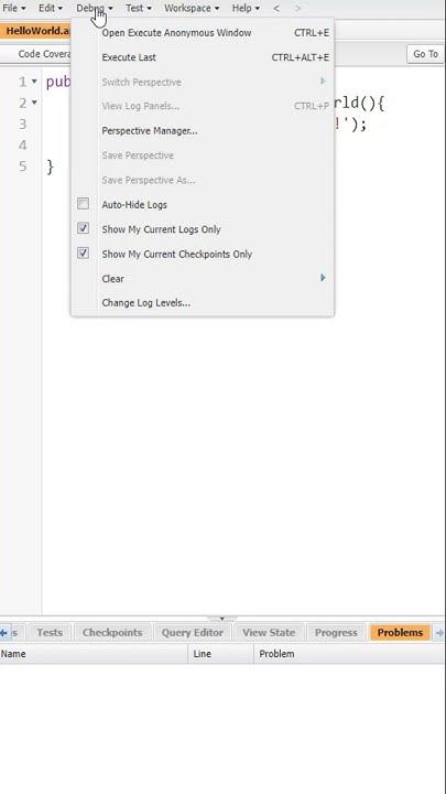 Hello World in Apex Salesforce - YouTube