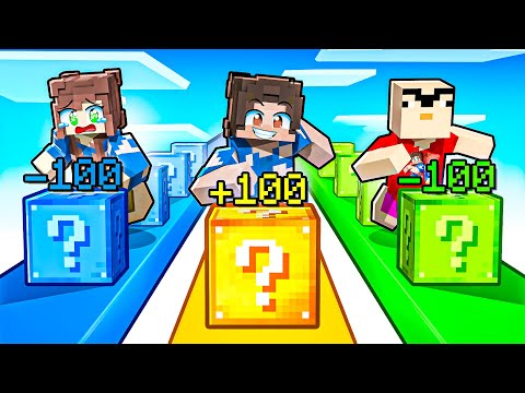 ŞANS BLOĞU YARIŞINDA COCO VE CATALİNA'YI ÇILDIRTTIM 🤬 - Minecraft