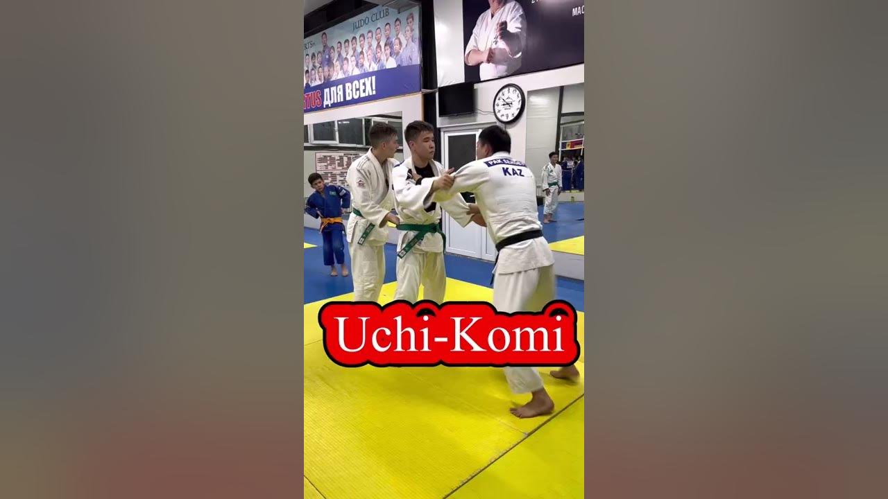 Judo Uchi Komi 3 person Ippon Seoi Nage, Tai Otoshi, Osoto Gari, ORTUS.KZ. Учикоми в тройке ...