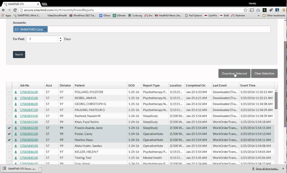 SMARTMD: Download Tracking Feature - YouTube