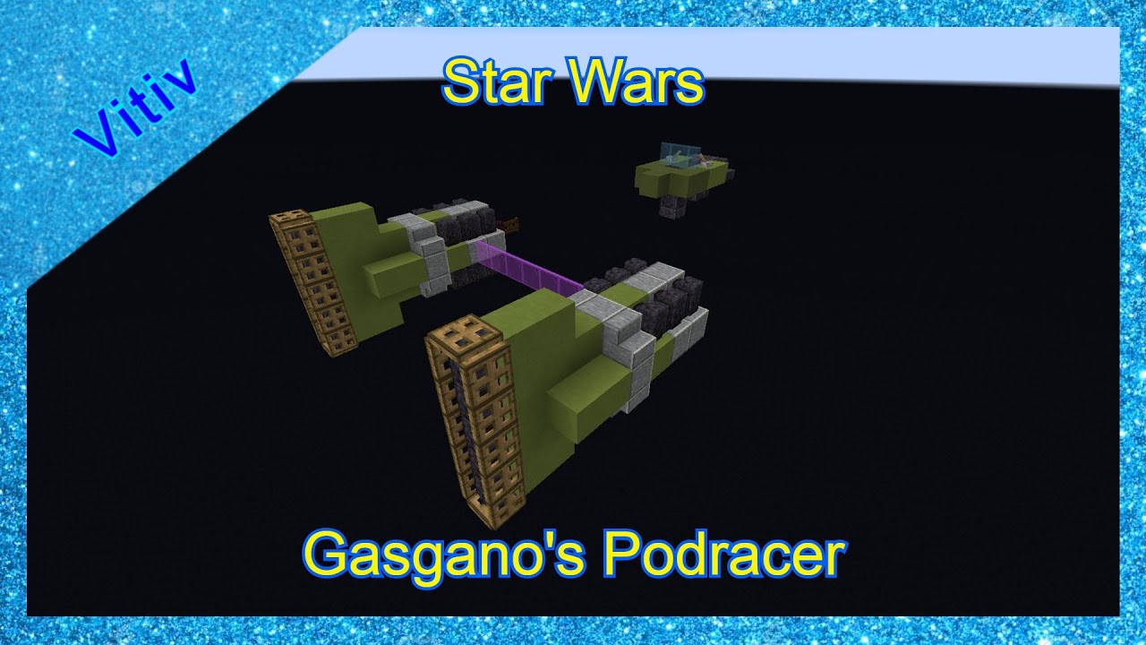 Star Wars Gasgano's Podracer in Minecraft - Tutorial - YouTube