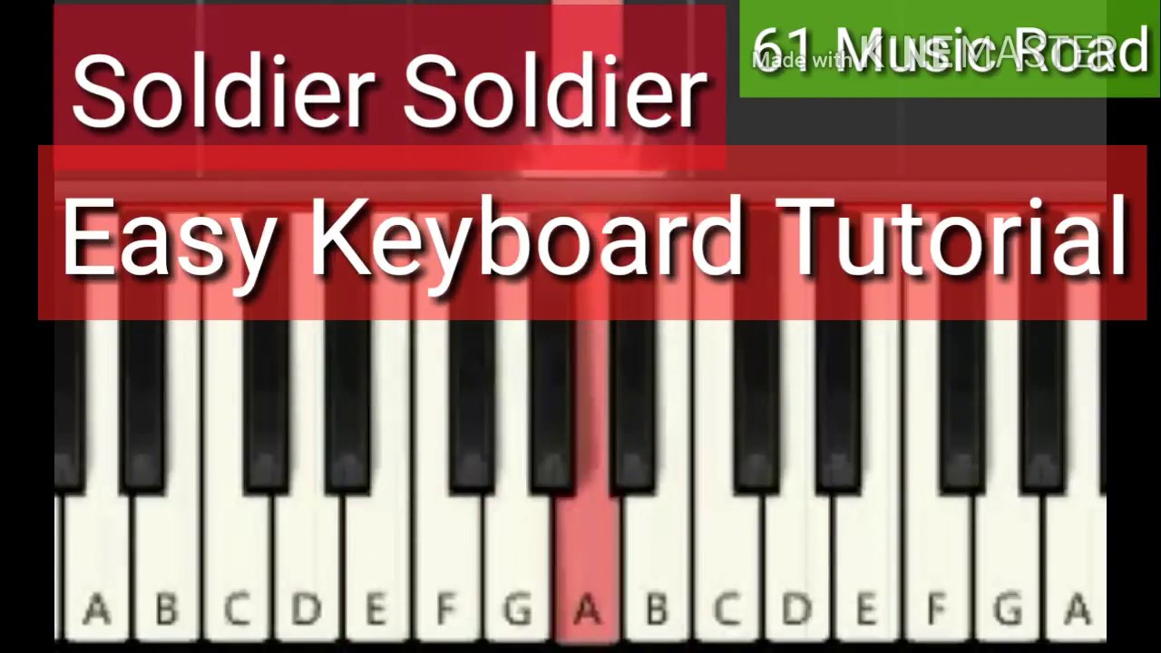 Soldier Soldier Easy Keyboard Tutorial - YouTube