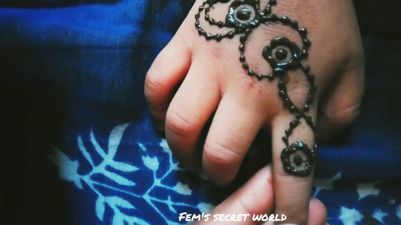 Baby hand mehndi design || easy Design for baby's hand || കുട്ട്യോളുടെ ...