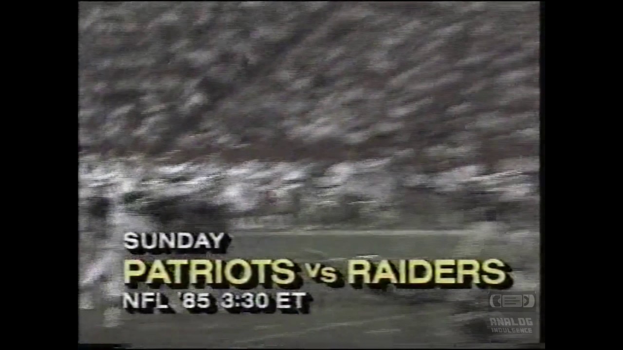 NFL on NBC | Promo | Patriots Vs Raiders | 1986 - YouTube