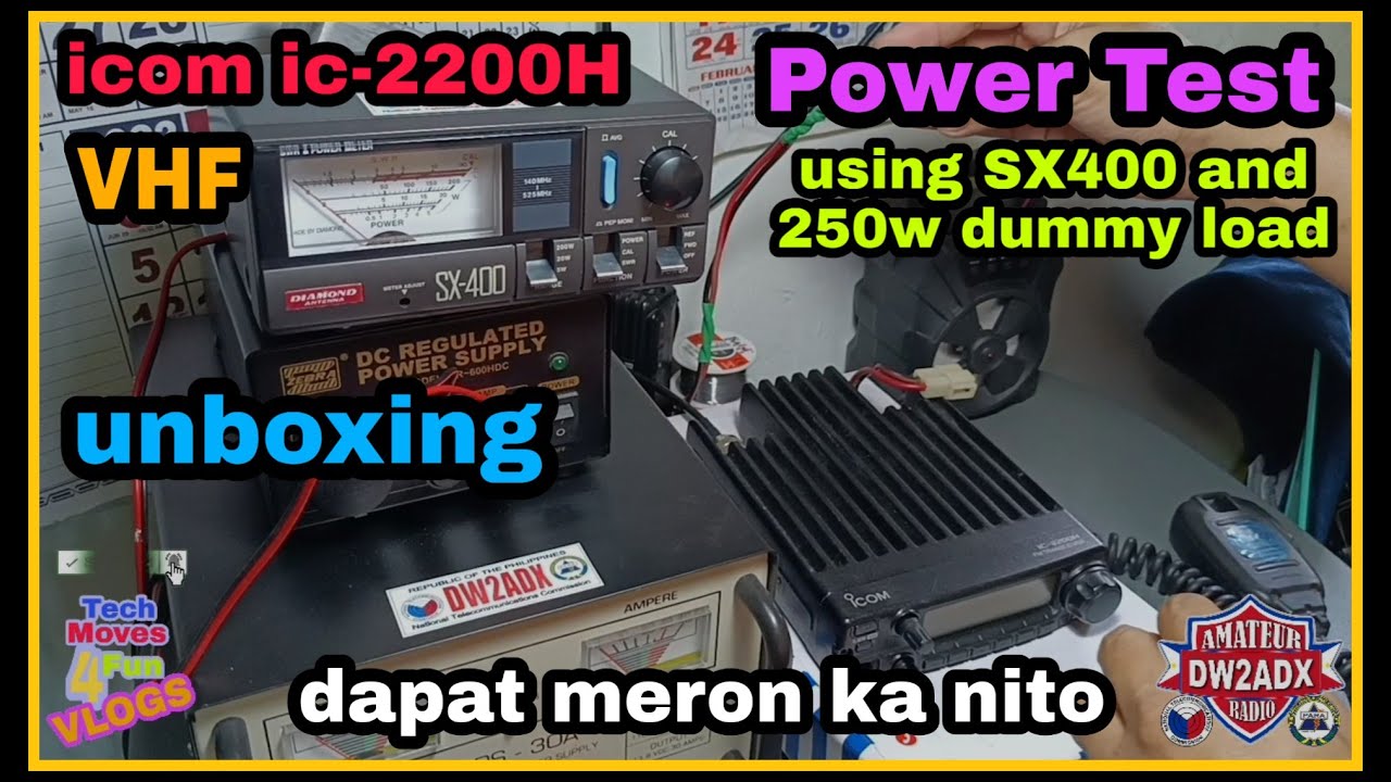 icom ic-2200H | VHF | Power Test | using SX400 and 250W Dummy Load ...