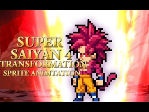 Dragon Ball Daima ssj4 transformation (sprite animated remake) - YouTube