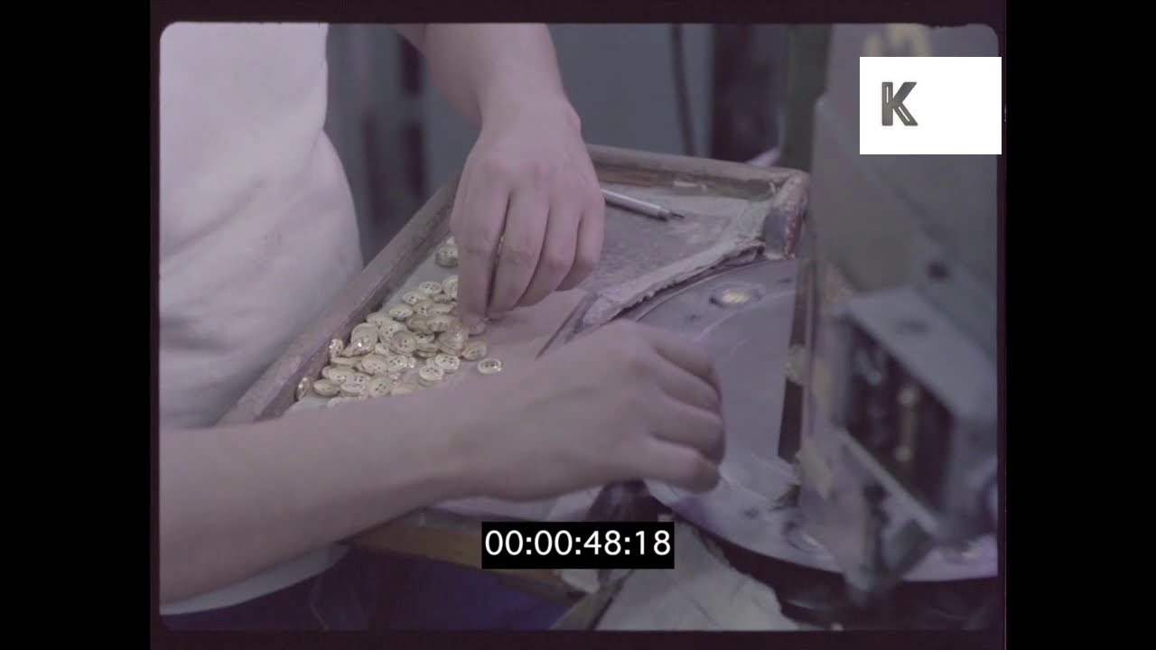 1970s USA, Textiles Factory, Button Manufacturing, 35mm - YouTube