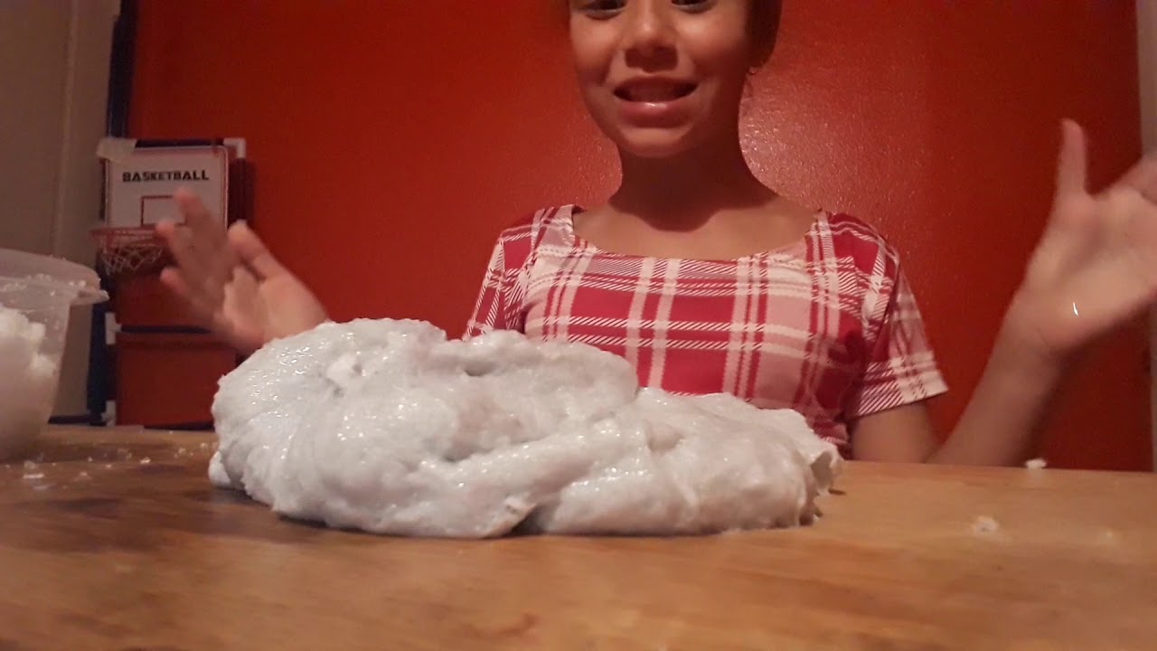 Cloud slime diaper - YouTube